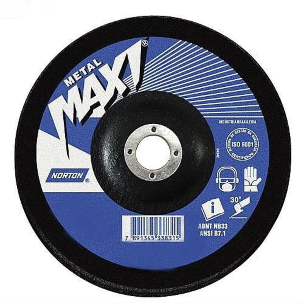 Disco De Desbaste Para Metal 4 1 2 X 3 16 X 7 8 BDA500 Norton disco-de-desbaste-para-metal-4-1-2-x-3-16-x-7-8-bda500-norton