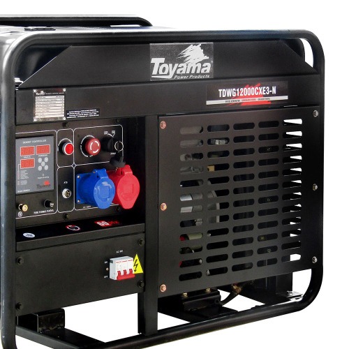 Gerador de energia 12,5 kva a diesel partida elétrica trifásico - TDWG12000CXE3-N - Toyama