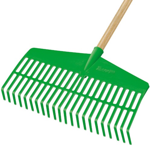 Vassoura tipo ancinho em plástico com cabo - FJ-1026 - Trapp