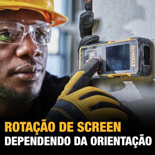 Trena a laser com leitura até 50 metros tela colorida - DW0165N - Dewalt
