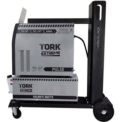 Inversora de solda multiprocesso 350A Alumínio Tig AC/DC Trifásica - TOUCH 350 AC/DC - Super Tork