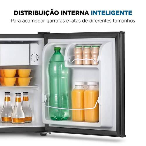 Frigobar 46 litros porta reversível preto - FGB-01-B50 110V - Mondial