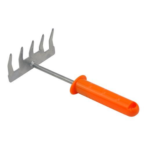 Ancinho metálico 5 dentes com cabo plástico - 7896777926505 - Belfix