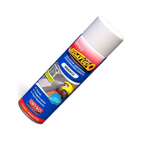 Borracha líquida impermeabilizante spray 400 ml - Vedatudo - Dryko