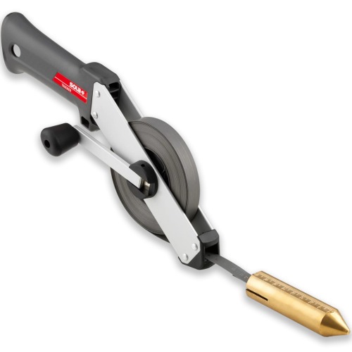 Trena longa com fita de aço 20 metros com prumo - TRACKER TRT - SOLA