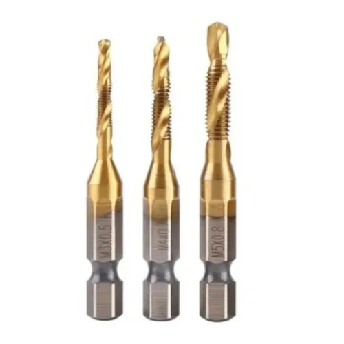 Jogo de broca aço rápido/macho faz rosca 3 a 10 mm 6 peças - 06336 ...