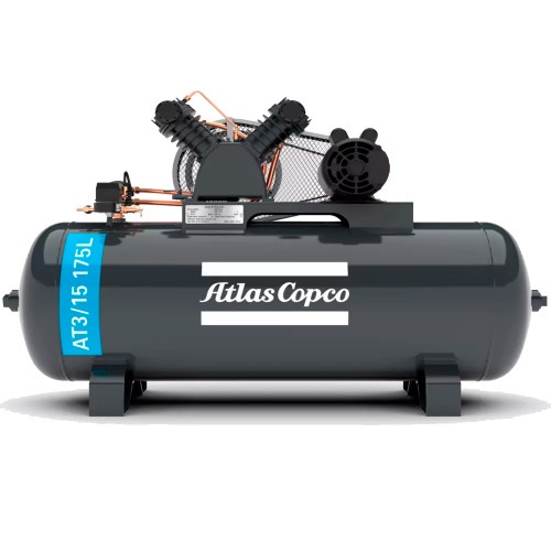 Compressor de ar 15 pés 175 litros 3 hp 140 libras monofásico - AT3/15 ...