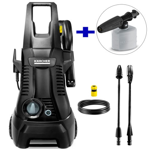 Kit Lavadora de alta pressão 1740 libras K2 Plus TURBO + Aplicador de detergente 110V - Karcher