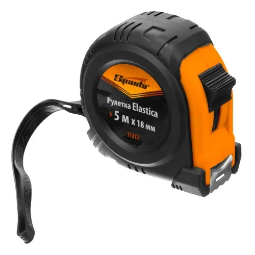 Trena emborrachada com fita de aço 18 mm x 5 m com trava - 3131255 - Sparta