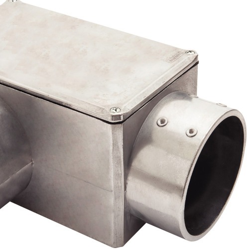 Condulete fixo 4" tipo "LR" com tampa / sem rosca / sem pintura ...