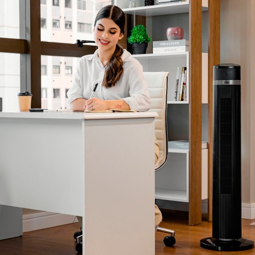 Ventilador Tipo Torre Oscilante Com Controle Remoto Air Silence 220v