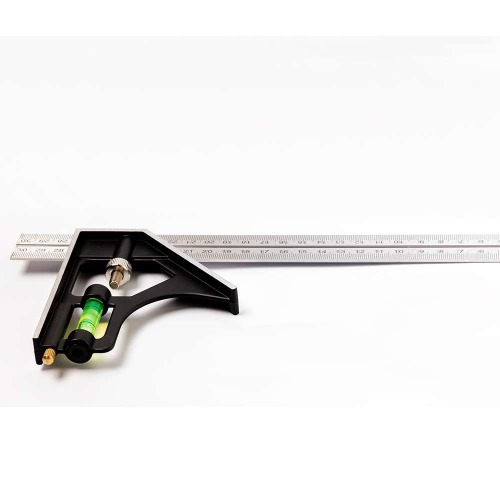 Esquadro combinado 12" com nível e régua - 05483 - Titanium