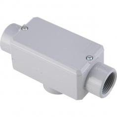 Condulete fixo ovalado 1.1/4" tipo C rosca bsp com tampa e pintura ...