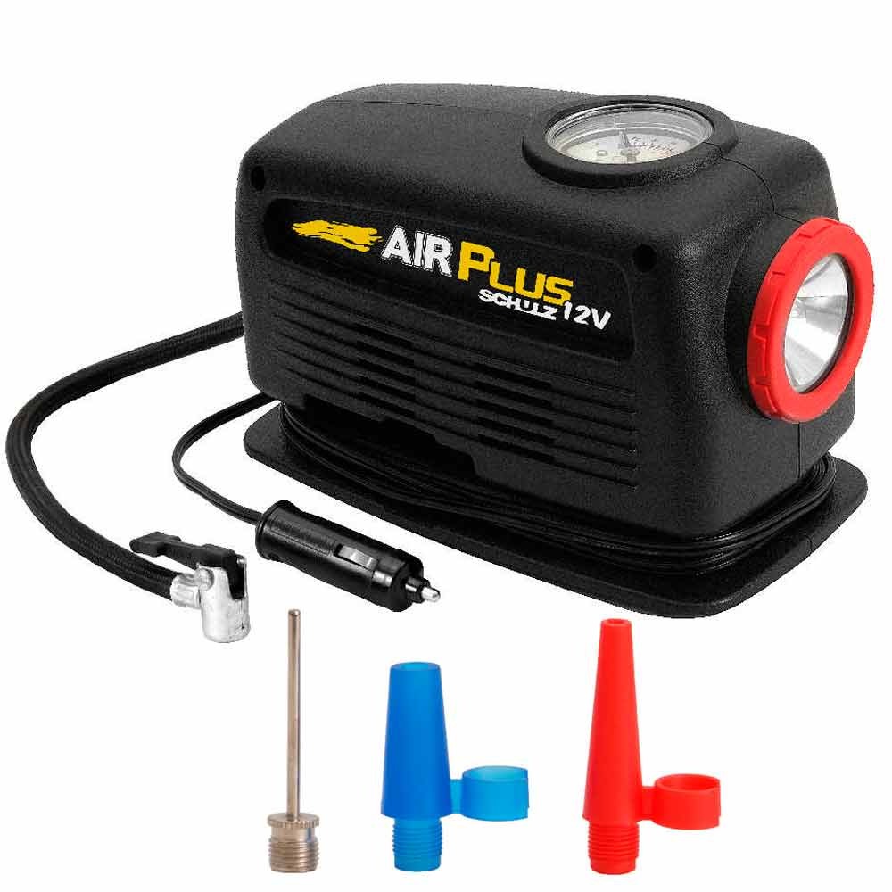 Mini compressor portátil analógico 12 volts - Air Plus - AIR PLUS - Schulz